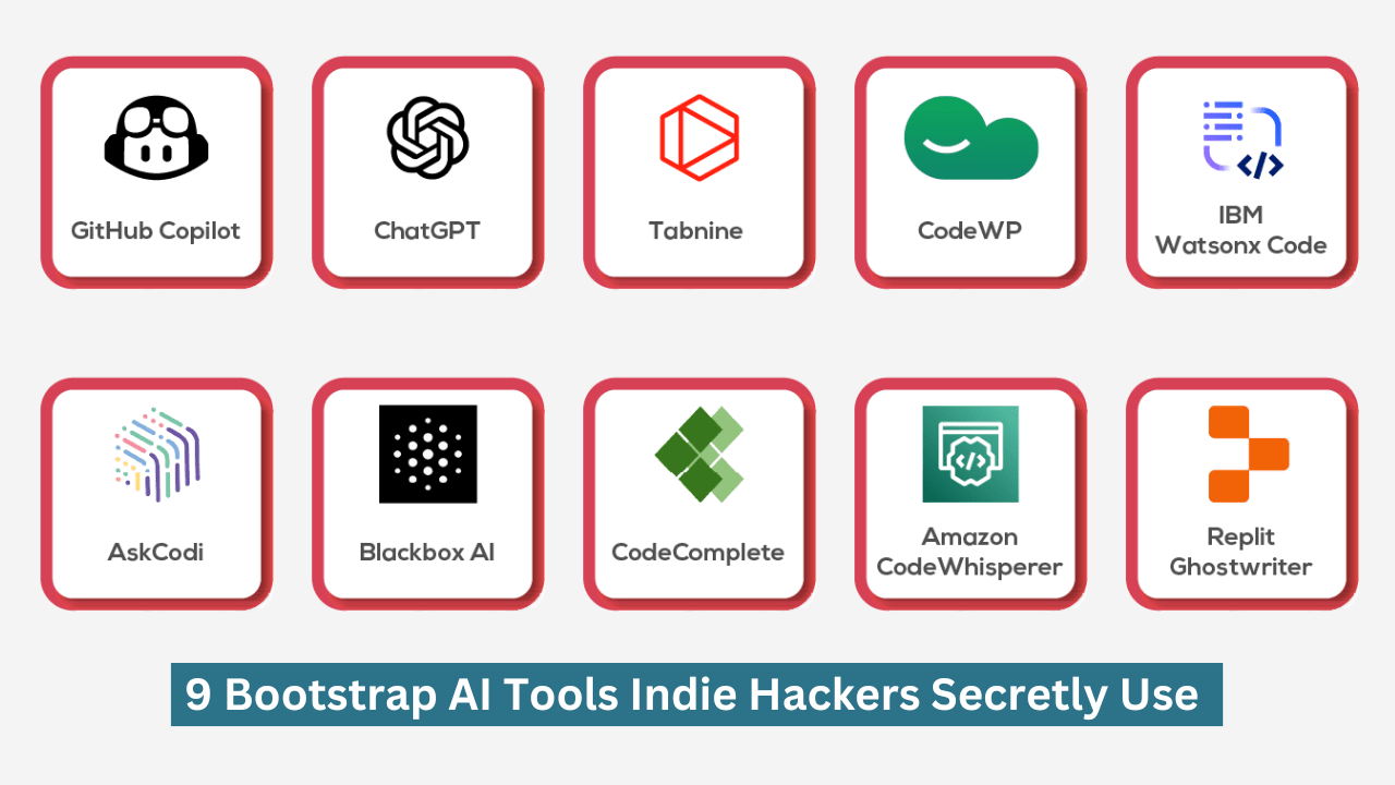 9 Bootstrap AI Tools Indie Hackers Secretly Use for Startup